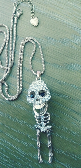 Betsey Johnson | Jewelry | Bling Betsey Johnson Skeleton Necklace ...